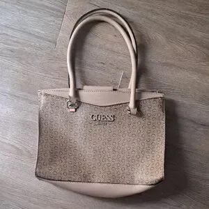Guess | Bags | Guess Tan Satchel With Elegant Design | Poshmark